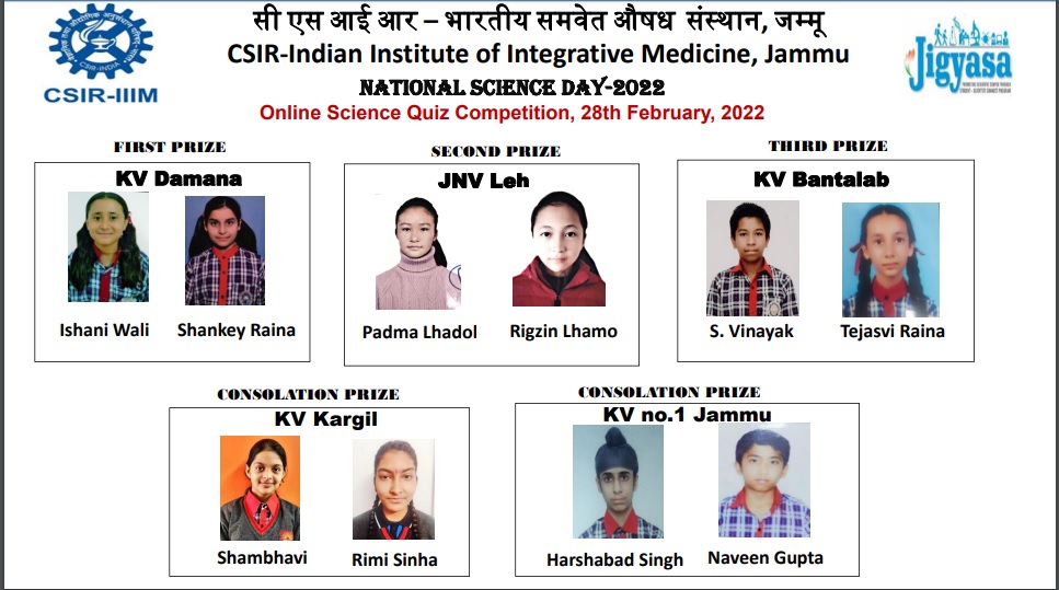 National Science Day celebrated at CSIR-IIIM on 28th February, 2022 ...