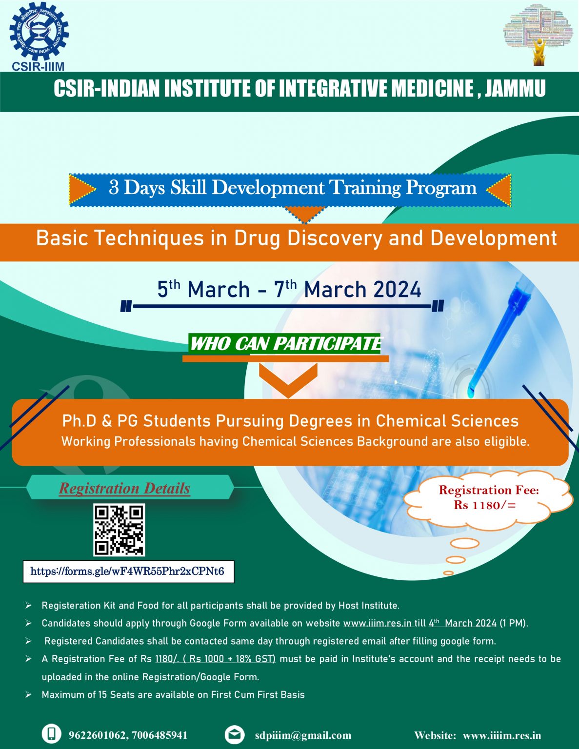 A Three Day Skill Development Training Program On “Basic Techniques In ...